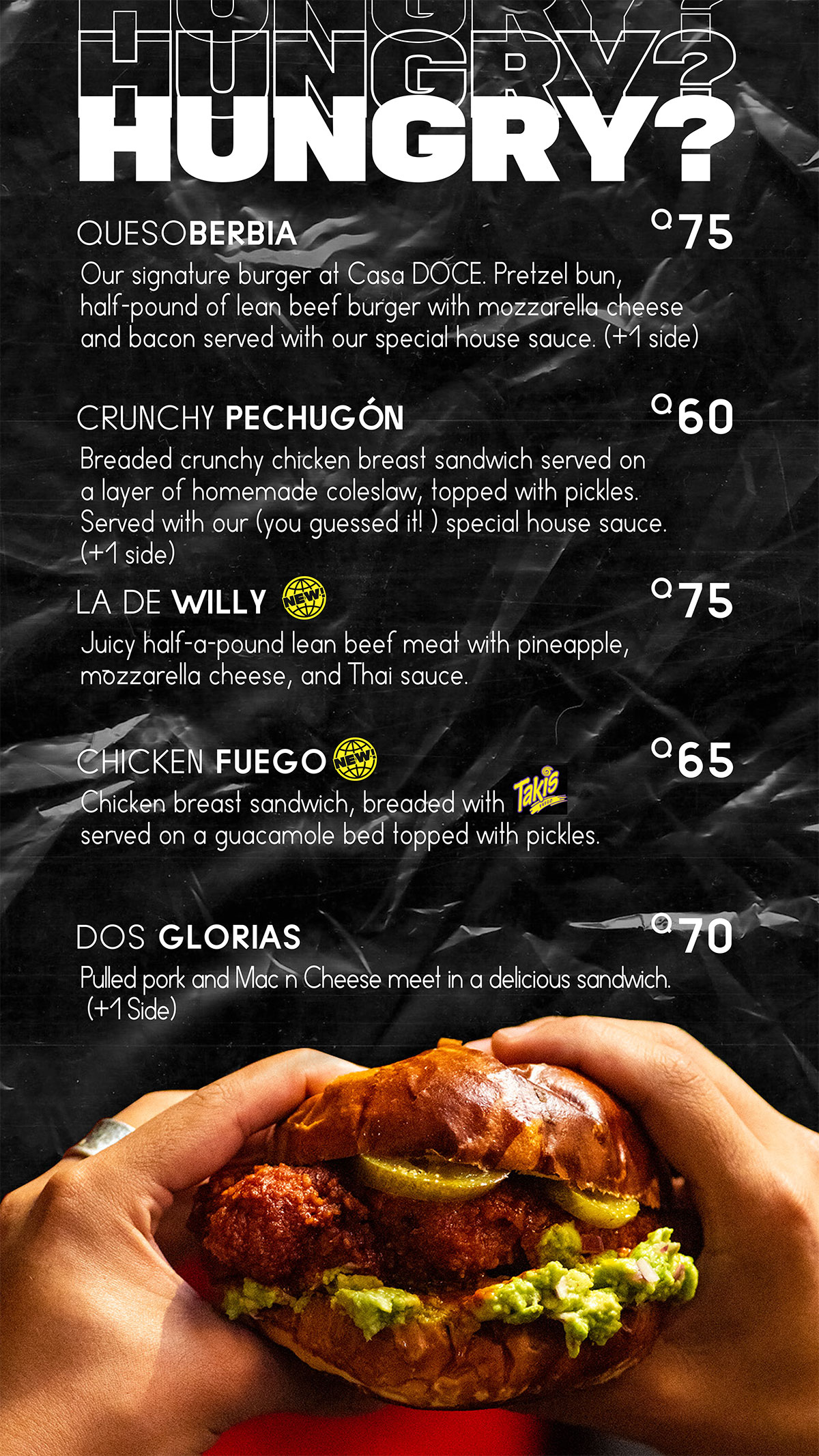 Doce Bar - Food Menu English - Antigua Guatemala - Doce Bar - Antigua ...